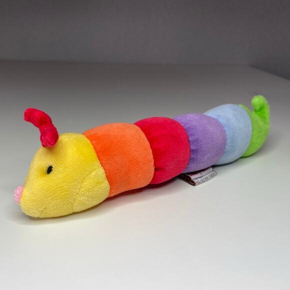 Gund | Toys | Vintage Baby Gund Mini Tinkle Crinkle Rainbow Caterpillar ...